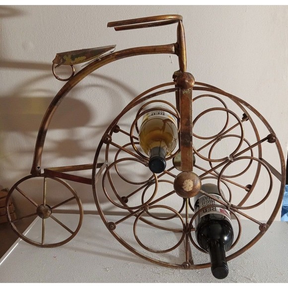 Accents | Vintage Rustic Metal Bicycle Wine Rack | Poshmark